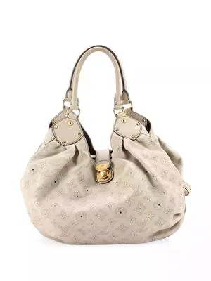 LOUIS VUITTON Xl Mahina Leather Hobo Bag - Neutrals