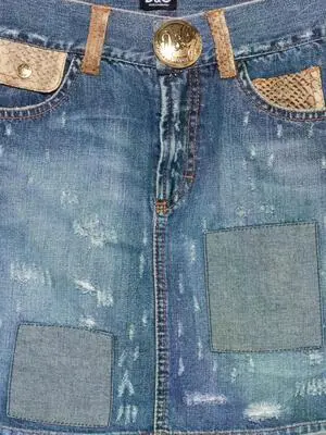 Dolce & Gabbana Patchwork Denim Skirt