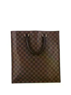 LOUIS VUITTON Damier Sac Plat Tote Bag - Brown