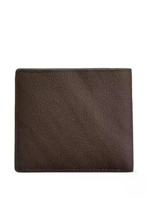 TOD'S T Timeless Pebbled Wallet - Brown