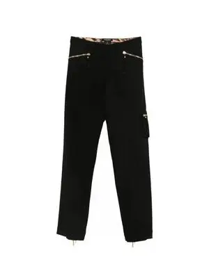 Roberto Cavalli 2000s Zip-detail Cargo Pants - Black
