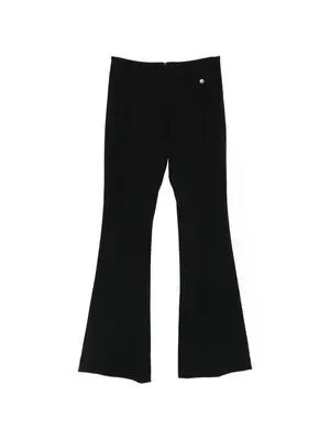 Versace 2000s Medusa-plaque Trousers - Black