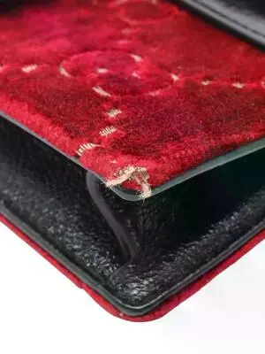 Gucci 2016-2026 Mini Gg Velvet Dionysus Crossbody Bag - Red