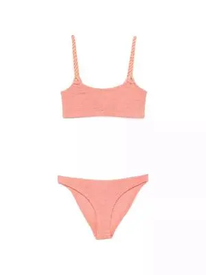 Hunza G Phoebe Crinkle-effect Bikini - Orange