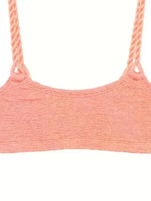 Hunza G Phoebe Crinkle-effect Bikini - Orange