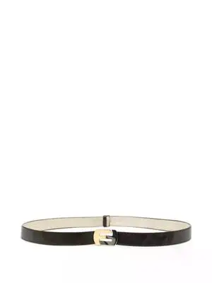 FERRAGAMO 1970s F Buckle Belt - Brown
