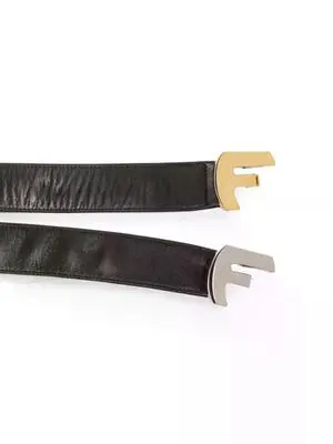 FERRAGAMO 1970s F Buckle Belt