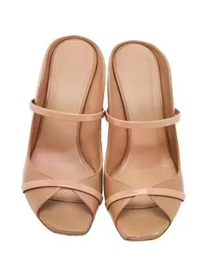 MALONE SOULIERS Patent-strap Sandals - Neutrals