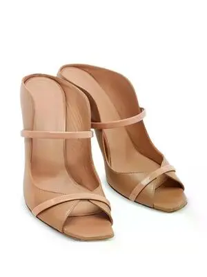 MALONE SOULIERS Patent-strap Sandals - Neutrals
