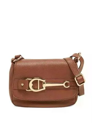 AIGNER Logo-buckle Flap Mini Bag - Brown