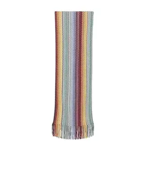 Missoni Zig-zag-knit Fringed Scarf - Multicolor