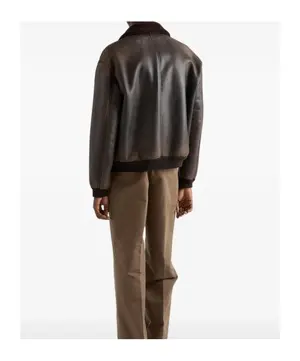 Prada Leather Bomber Jacket