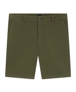 Hugo Boss Modern-fit Shorts In Stretch Cotton