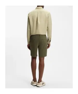 Hugo Boss Modern-fit Shorts In Stretch Cotton