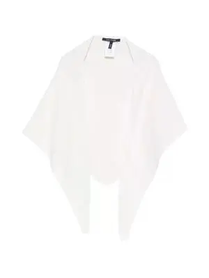 Sofie D'hoore Fine-knit Pointed-edge Scarf - White