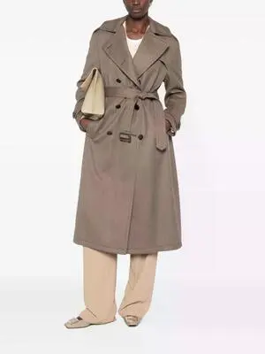 Tagliatore Double-breasted Belted Coat