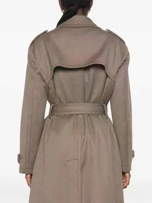 Tagliatore Double-breasted Belted Coat