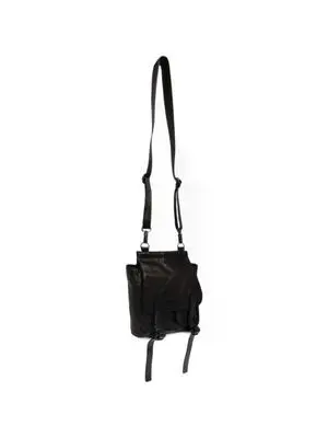 Yohji Yamamoto Buckle-detail Leather Shoulder Bag
