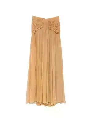 Zuhair Murad Draped Slit Skirt - Neutrals
