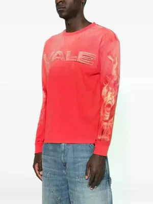 VALE FOREVER Graphic-print Distressed Sweater