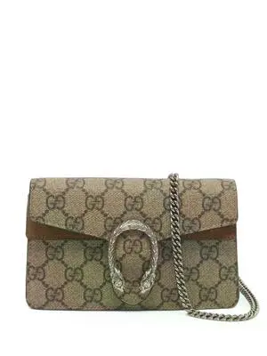 Gucci Mini Dionysus Gg Supreme Shoulder Bag - Neutrals