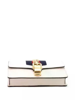 Gucci Sylvie Leather Shoulder Bag - White