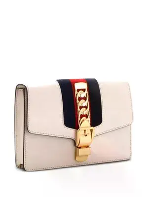 Gucci Sylvie Leather Shoulder Bag - White