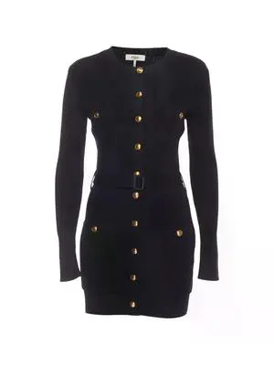 Chloé Rib-knit Belted Mini Dress