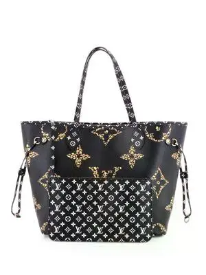 LOUIS VUITTON Neverfull Nm Limited Edition Jungle Monogram Giant Mm Tote Bag - Black