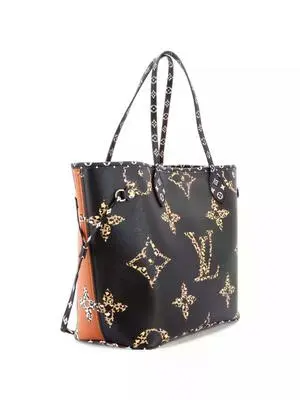 LOUIS VUITTON Neverfull Nm Limited Edition Jungle Monogram Giant Mm Tote Bag - Black