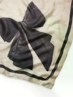 Marc Jacobs Bow-print Silk Scarf