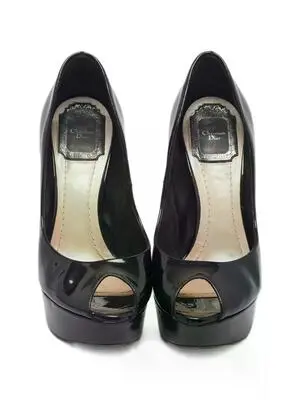 Dior Cannage Peep-toe Pumps