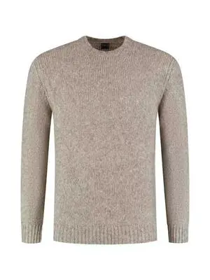 Fedeli Chunky-knit Crew-neck Sweater - Neutrals