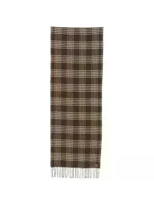 Eleventy Check-pattern Scarf - Brown