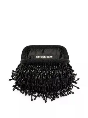 SIMONMILLER Beaded Drop Clutch Bag - Black