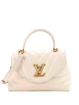 LOUIS VUITTON New Wave Hold Me Top Handle Bag Quilted Leather Satchel - Neutrals