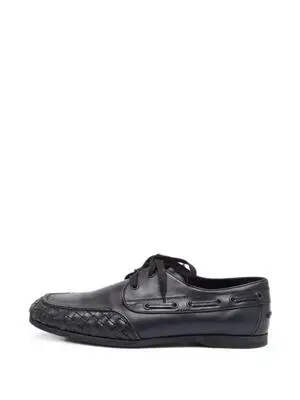Bottega Veneta Intrecciato Leather Derby Shoes