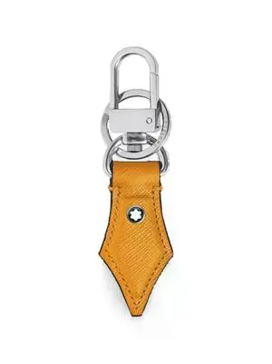 Montblanc Nib-shape Leather Keyring - Yellow