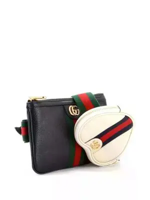 Gucci Ophidia Heart Utility Double Leather Belt Bag