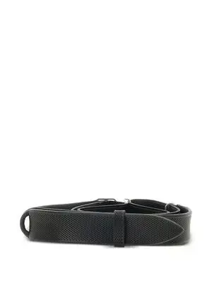Orciani Laser-perforated Leather Belt - Black