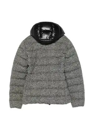 Moncler Herringbone Puffer Jacket - Grey