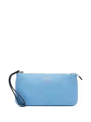 Gucci 2000-2015 Pebbled Calfskin Swing Wristlet Pouch