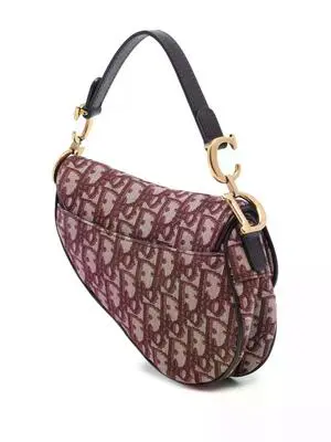 Dior 2019 Mini Oblique Canvas Saddle Bag Satchel