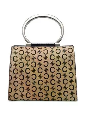 Celine 20th Century C Macadam Pony Hair Top Handle Bag Handbag - Brown
