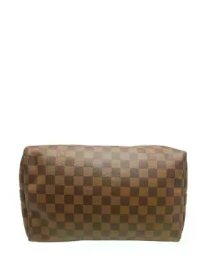 LOUIS VUITTON Damier Ebene Speedy Bandouliere 30 Satchel - Brown