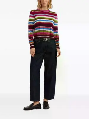 Chinti & Parker Stripe-pattern Ribbed-knit Sweater