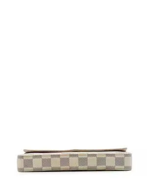 LOUIS VUITTON Damier Azur Pochette Felicie Crossbody Bag - White