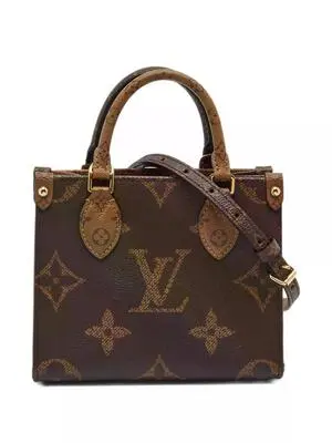 LOUIS VUITTON Monogram Giant Reverse Canvas Onthego Tote Bag