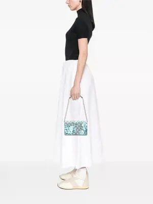 Gucci 2016-2026 Gg Supreme Blooms Wallet On Chain Shoulder Bag - Neutrals
