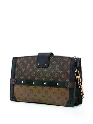 LOUIS VUITTON 2000-2026 Monogram Reverse Trunk Clutch Crossbody Bag